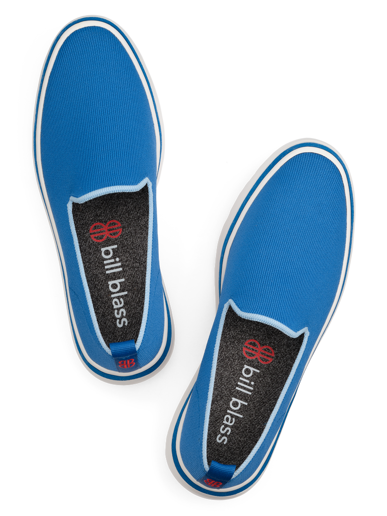 Sutton Knit Sneaker - Sea Blue – Bill Blass