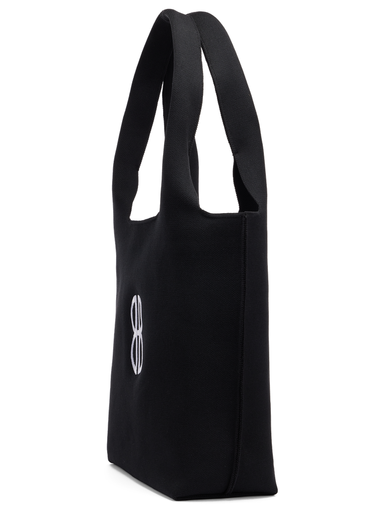 Sutton City Tote - Black Solid Monogram - Medium – Bill Blass